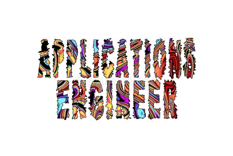 Applications Engineer, Banner, Poster and Sticker Stock Illustration ...