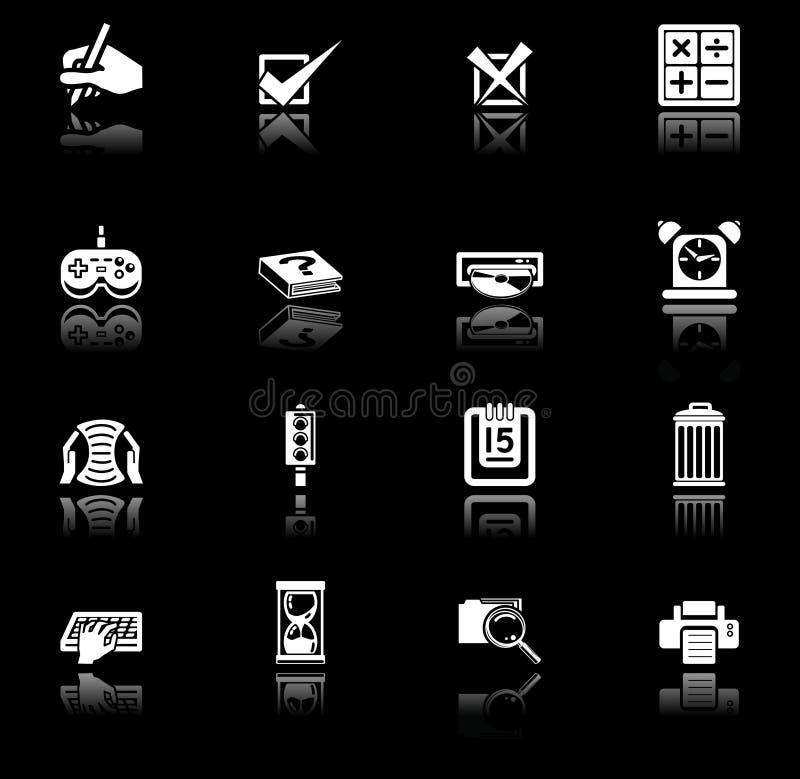 Applications Icon Series Set Stock Vector - Illustration of business ...