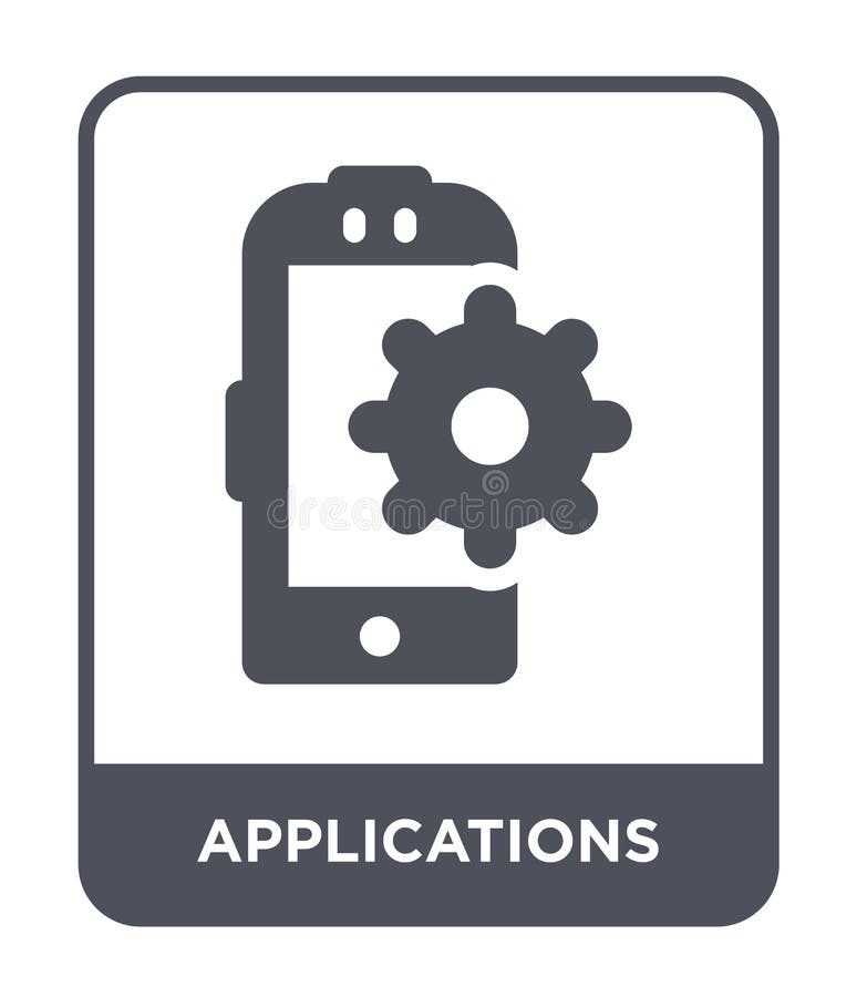 Applications Icon in Trendy Design Style. Applications Icon Isolated on ...