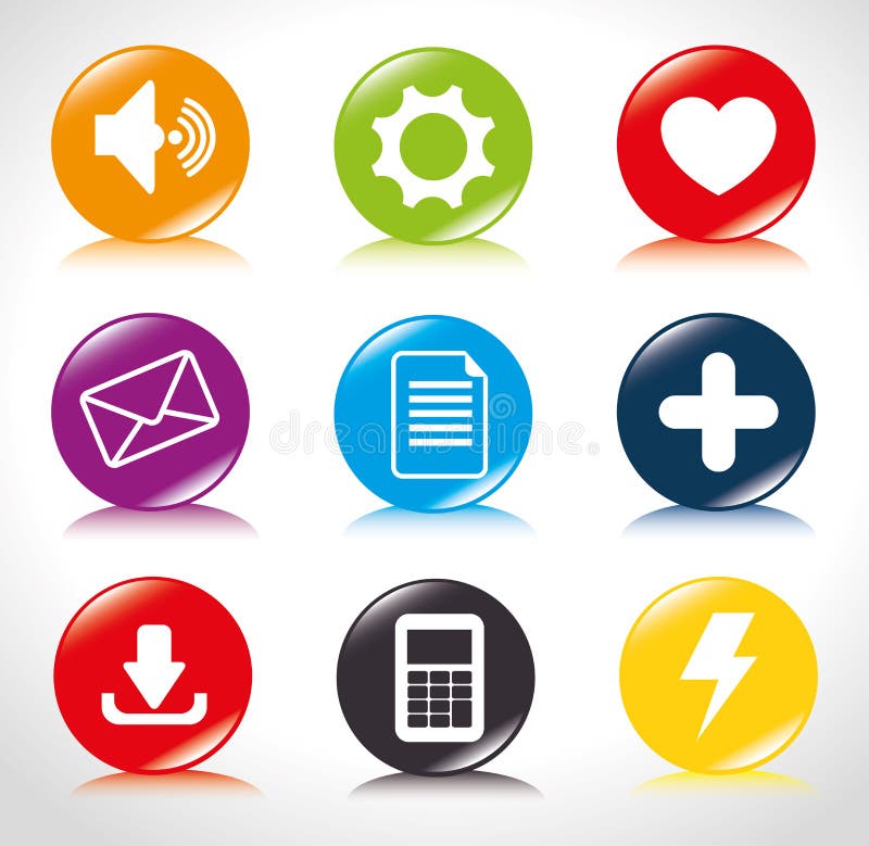 Applications menu design stock illustration. Illustration of interface ...