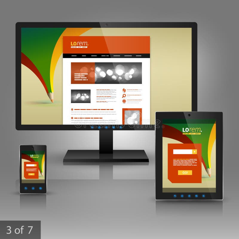 Applications Template Design Stock Vector - Illustration of phone ...