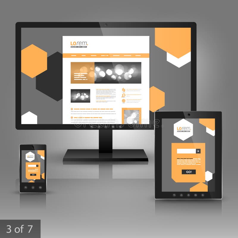 Applications Template Design Stock Vector - Illustration of ...