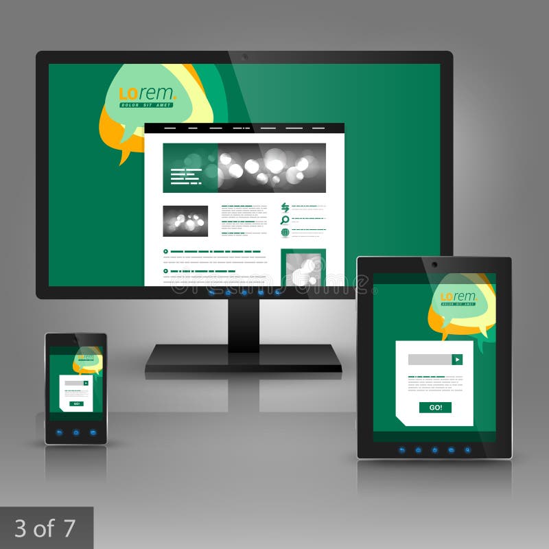 Applications Template Design Stock Vector - Illustration of phone ...