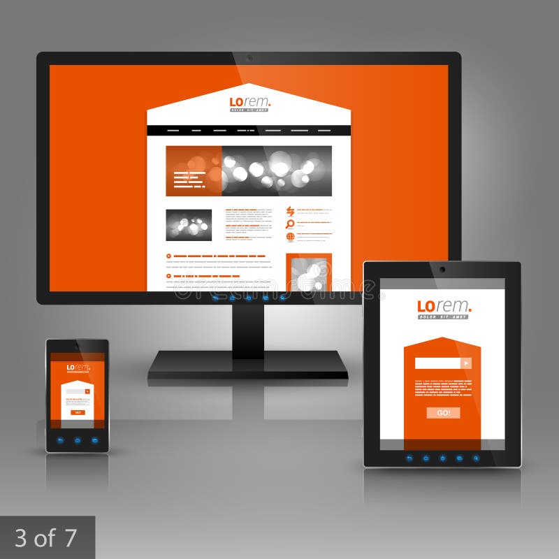 Applications Template Design Stock Vector - Illustration of design ...