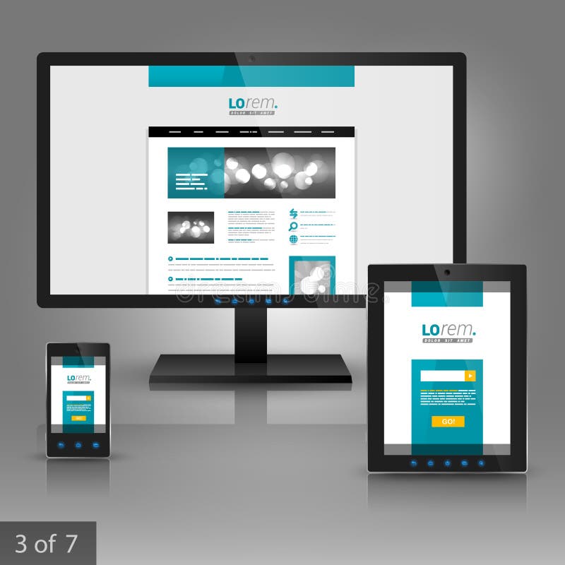 Applications Template Design Stock Vector - Illustration of company ...