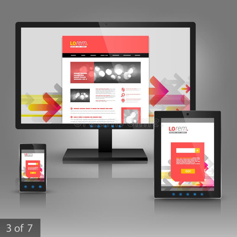 Applications Template Design Stock Vector - Illustration of application ...