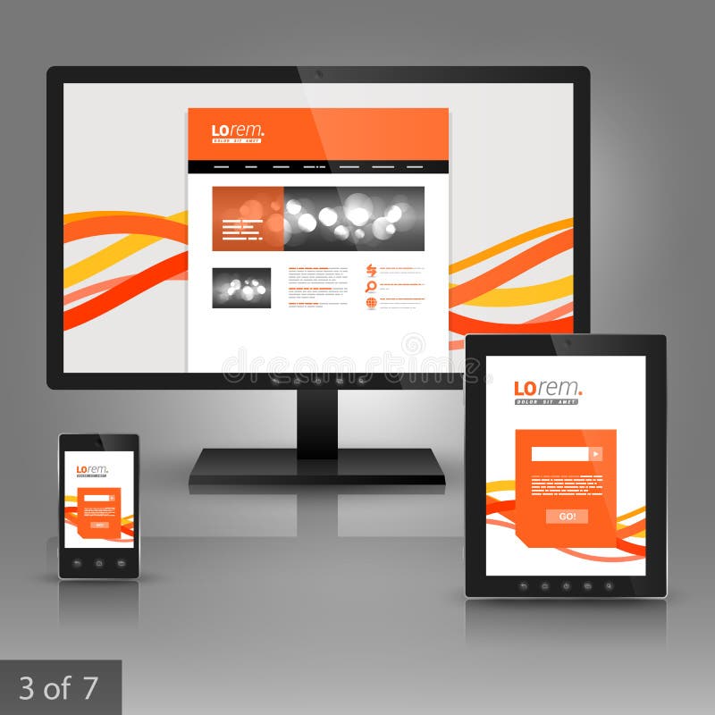 Applications Template Design Stock Vector - Illustration of internet ...