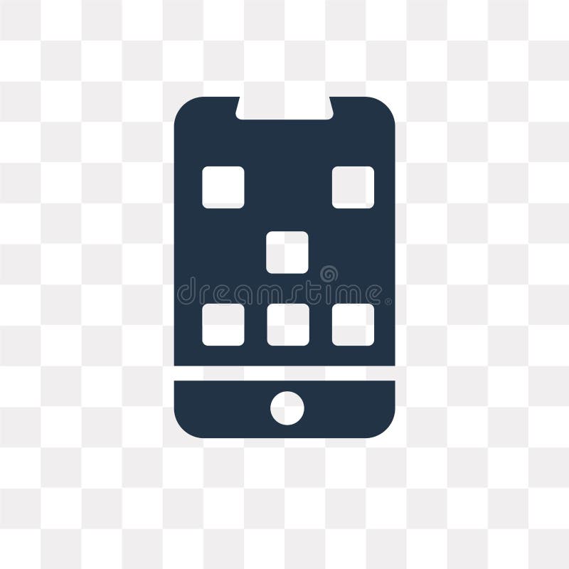 Applications Vector Icon Isolated on Transparent Background, App Stock ...