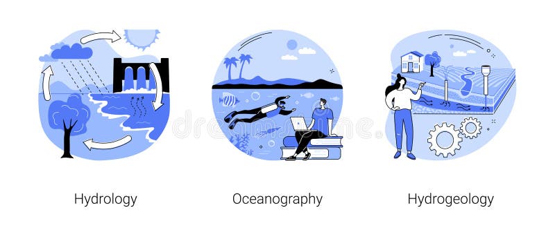 Applied Geoscience Abstract Concept Vector Illustrations. Stock Vector ...