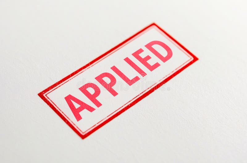 Applied Text Words Phrase Seal Stamp on Paper Stock Illustration ...