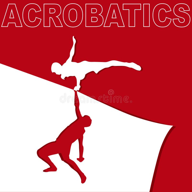 Applique on acrobatics stock vector. Illustration of acrobatics - 27252285