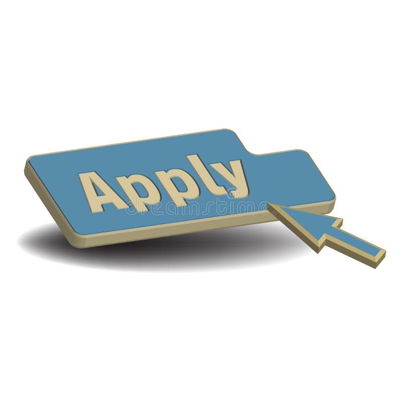 Apply button stock vector. Illustration of online, petition - 48326637