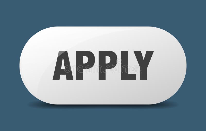 Apply Button. Sticker. Banner. Rounded Glass Sign Stock Vector ...