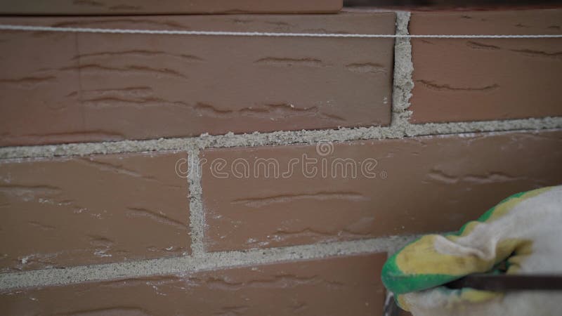 Construction Workers Mix Cement and Sand with House Building Equipment ...