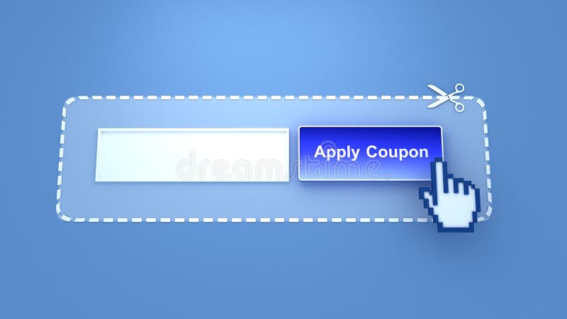Apply Coupon stock illustration. Illustration of button - 33818273