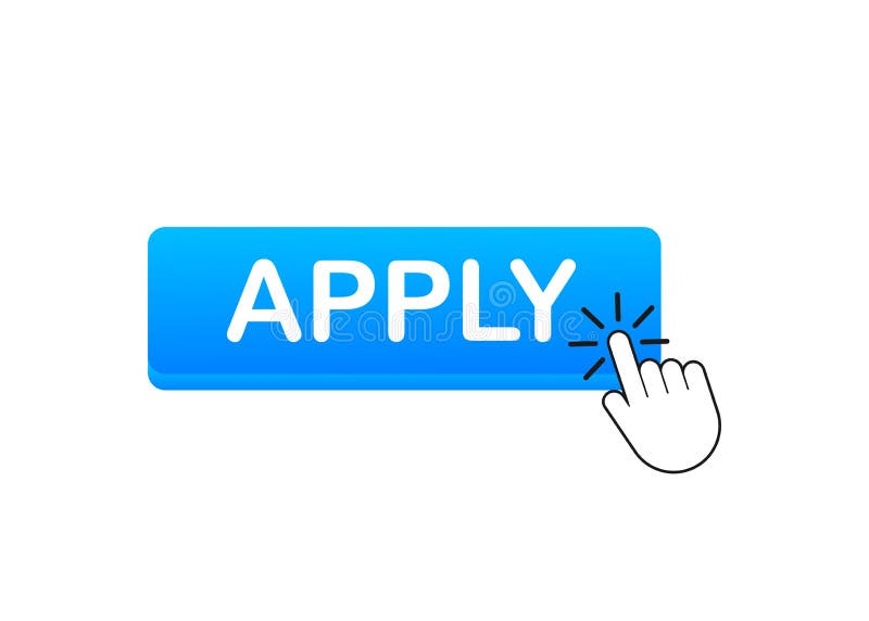 Apply Now Button on Search Bar. Pointer Click. Cursor Icon. Stock ...