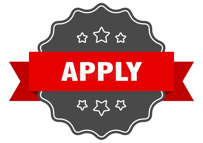 Apply Label. Apply Isolated Seal. Sticker. Sign Stock Vector ...