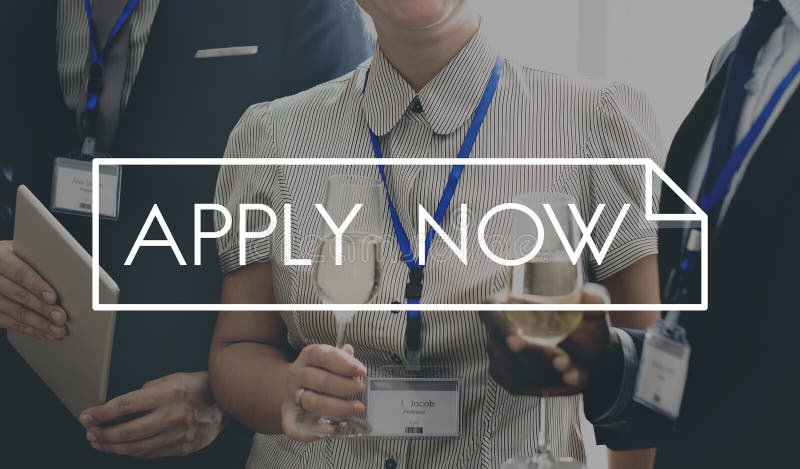Apply Now Application Human Resources Employment Concept Stock Photo ...