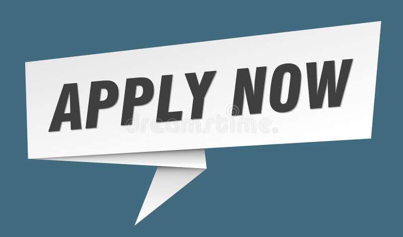 Apply Now Banner. Apply Now Speech Bubble, Label, Sticker, Sign ...