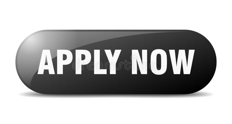 Apply Now Button. Sticker. Banner. Rounded Glass Sign Stock Vector ...