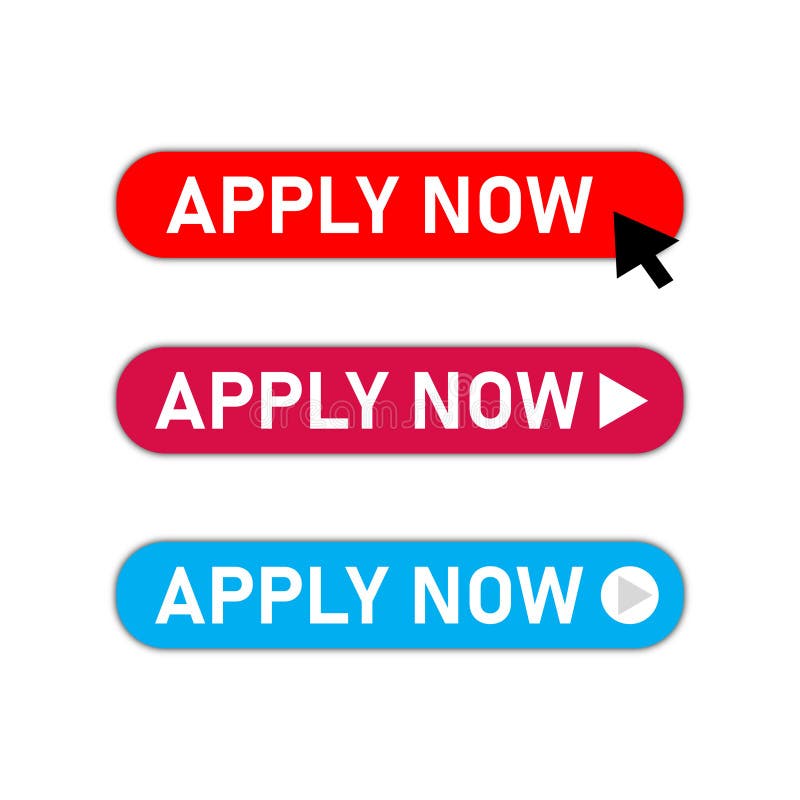 Apply Now Buttons Design for Web Services Application Stock ...