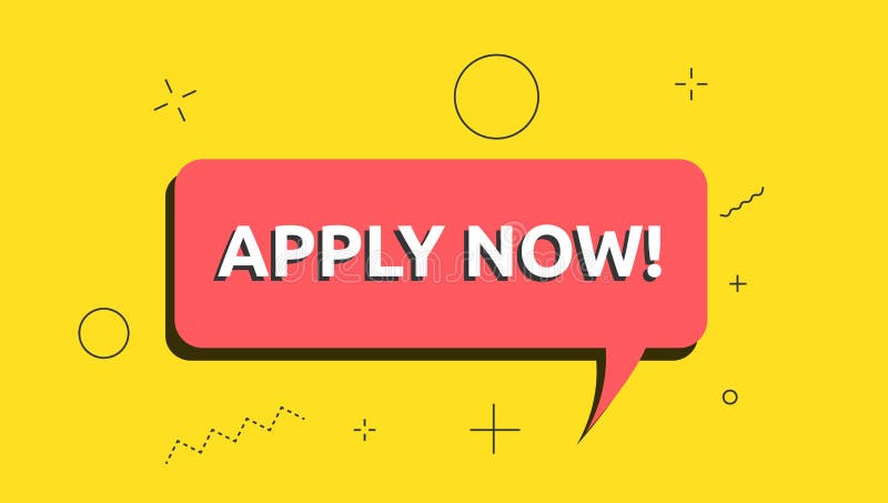 Apply Now Job Submit Button Icon. Stock Vector - Illustration of ...