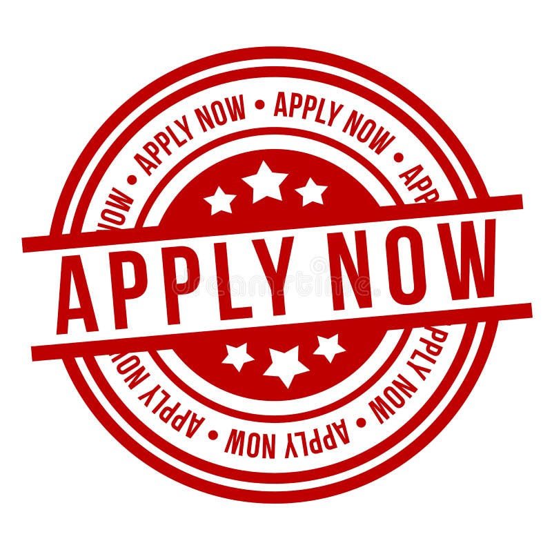 Apply Now Stamp Badge Eps 10 Vector Stock Vector - Illustration of ...