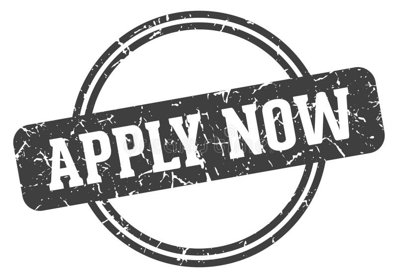 Apply now stamp stock vector. Illustration of rubber - 347742035