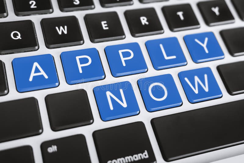 Apply Now Word on Computer Keyboard Stock Image - Image of ideas, form ...