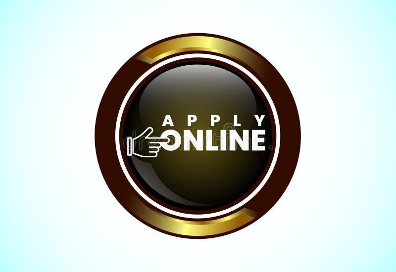 Apply Online Button, Suitable for Mobile App, and Website UI Design ...