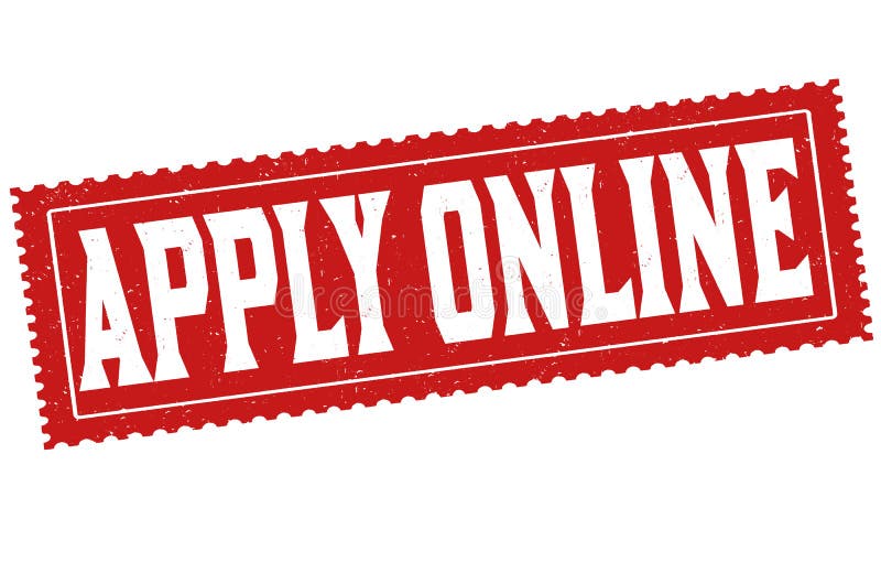 Apply Online Grunge Rubber Stamp Stock Vector - Illustration of ...