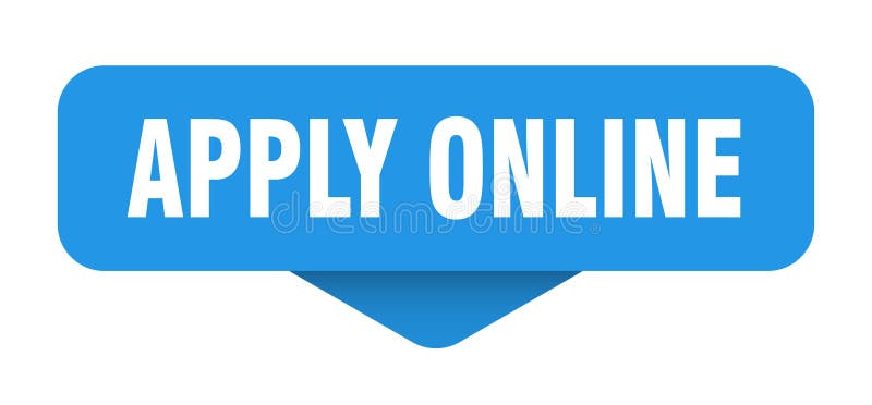 Apply Online Sticker. Apply Online Sign on Transparent Background Stock ...