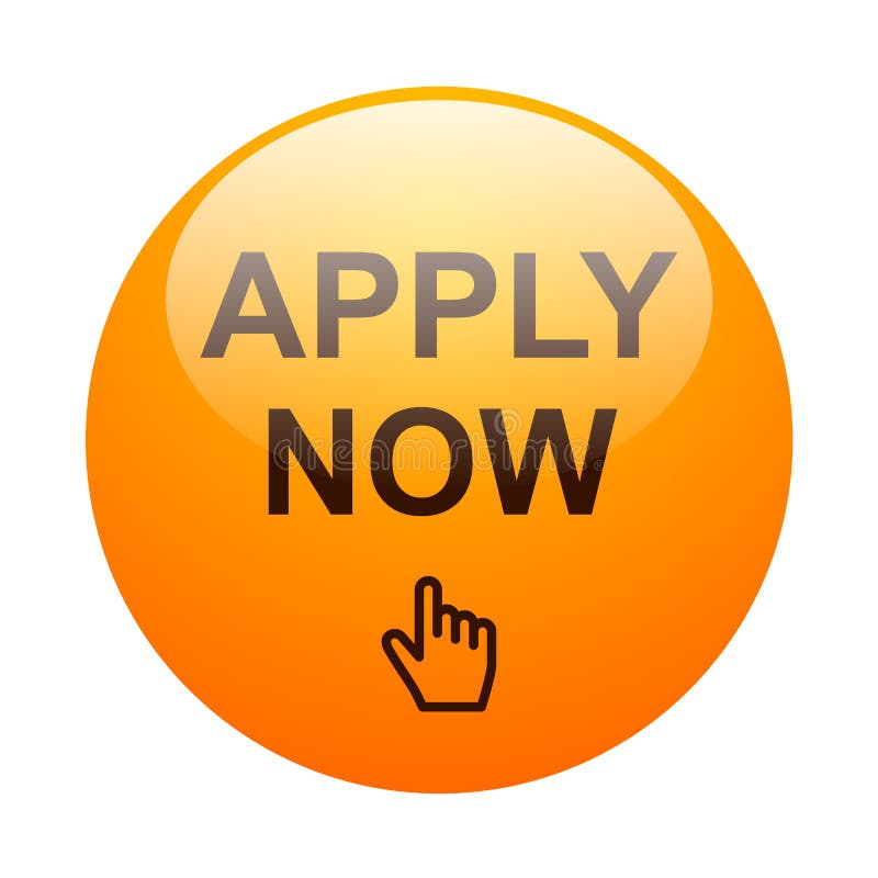 Vector Apply Now Orange Icon Round Web Button Stock Vector ...