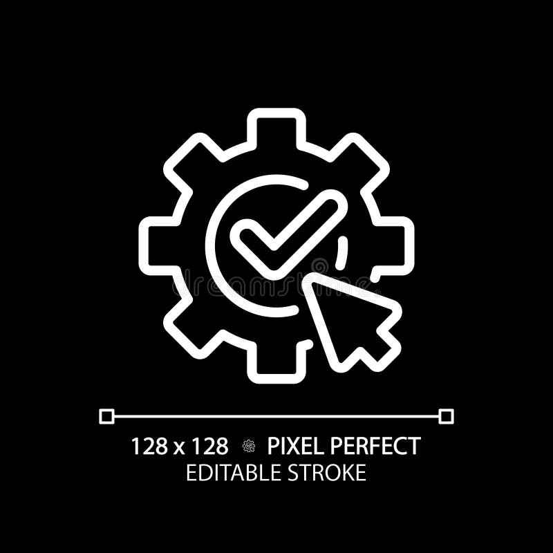 Apply Settings Pixel Perfect White Linear Icon for Dark Theme Stock ... Apply Settings Pixel Perfect White Linear Icon for Dark Theme Stock ...