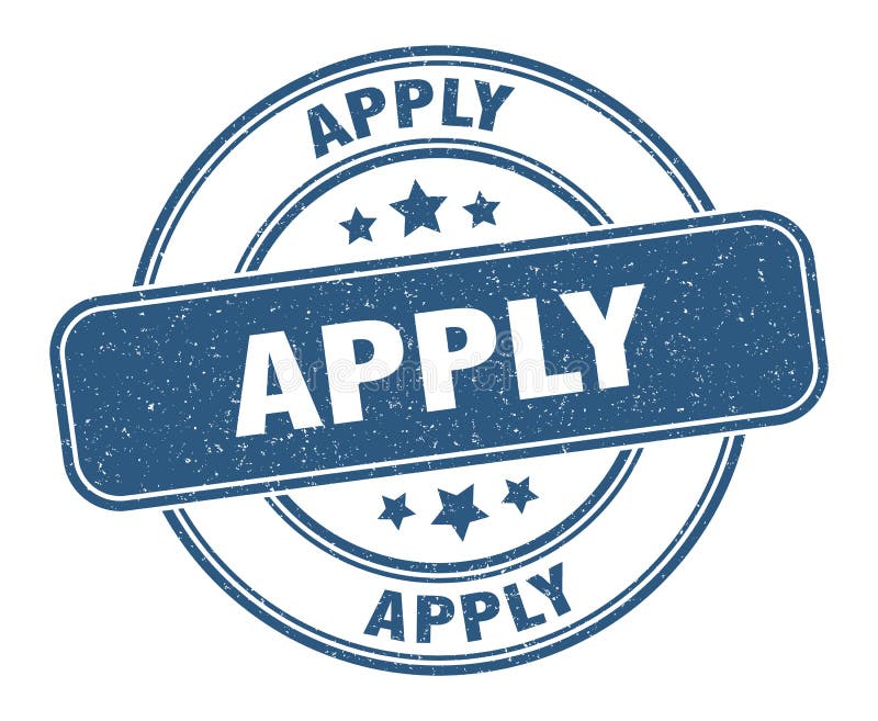 Apply Stamp. Apply Label. Round Grunge Sign Stock Vector - Illustration ...