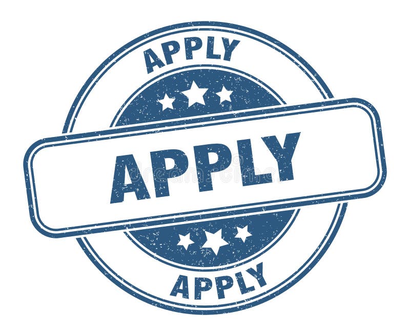 Apply Stamp. Apply Label. Round Grunge Sign Stock Vector - Illustration ...