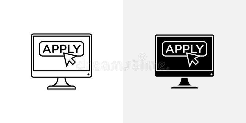 Apply vecor icon set stock vector. Illustration of blue - 340375459