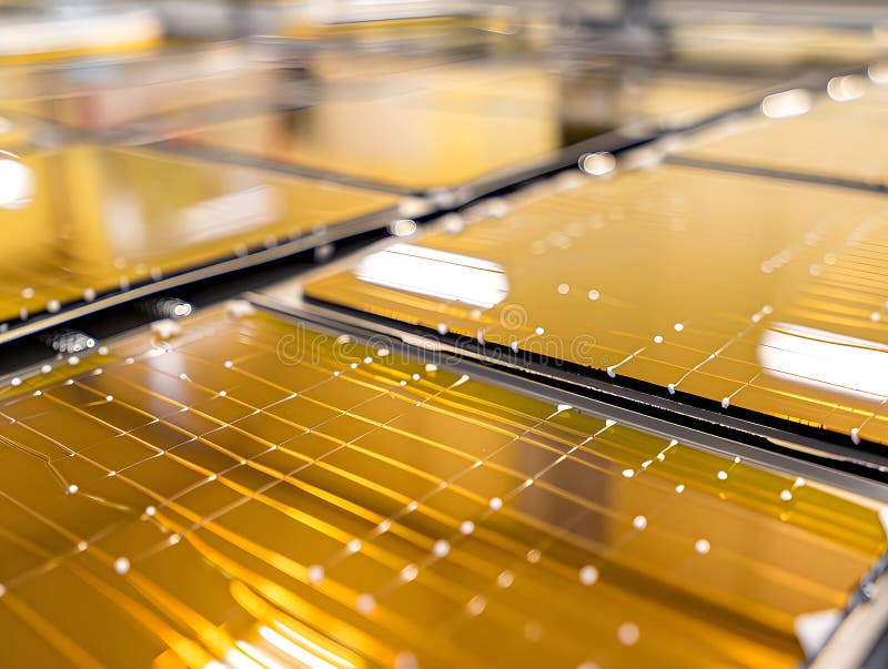 Applying Conductive Adhesive To Bond Components in the Solar Panel ...