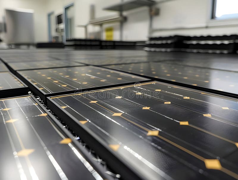 Applying Conductive Adhesive To Bond Components in the Solar Panel ...