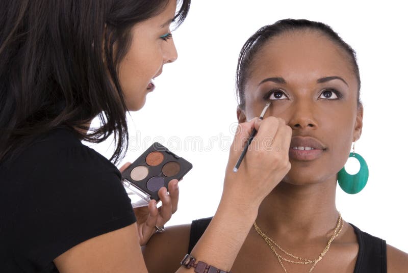 Applying Eye shadow stock photo. Image of beauty, applying - 1860754
