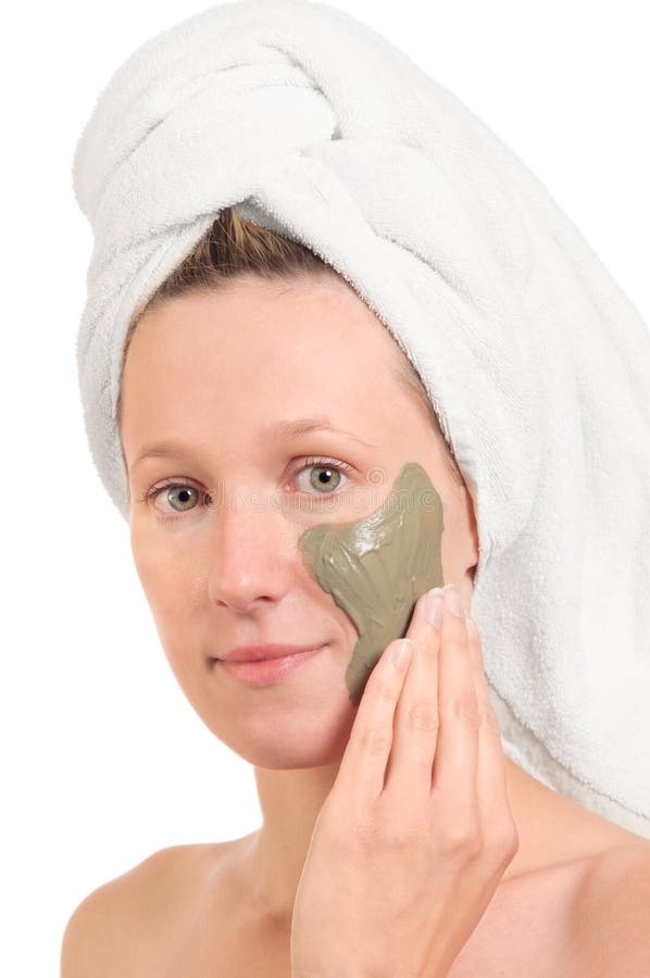 Face pack stock photo. Image of strawberry, white, wellness - 7190816