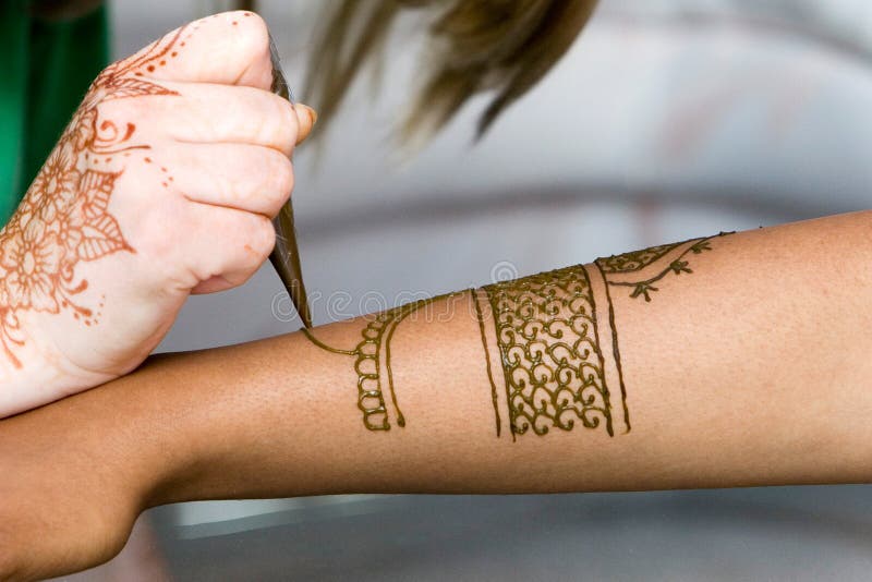 Applying Henna stock image. Image of spice, religion - 10543219