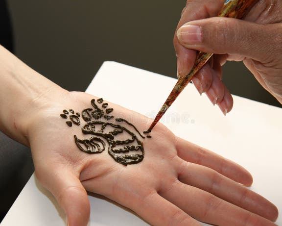 Applying Henna stock photo. Image of adornment, apply - 20837502