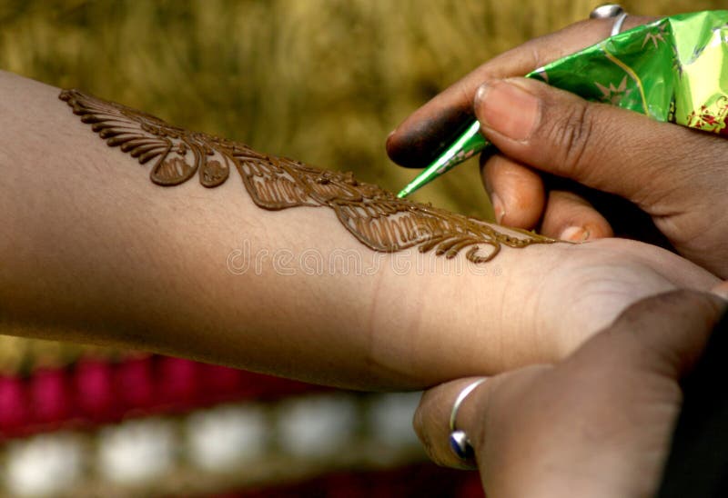 Applying henna stock photo. Image of beautiful, marriage - 37056152