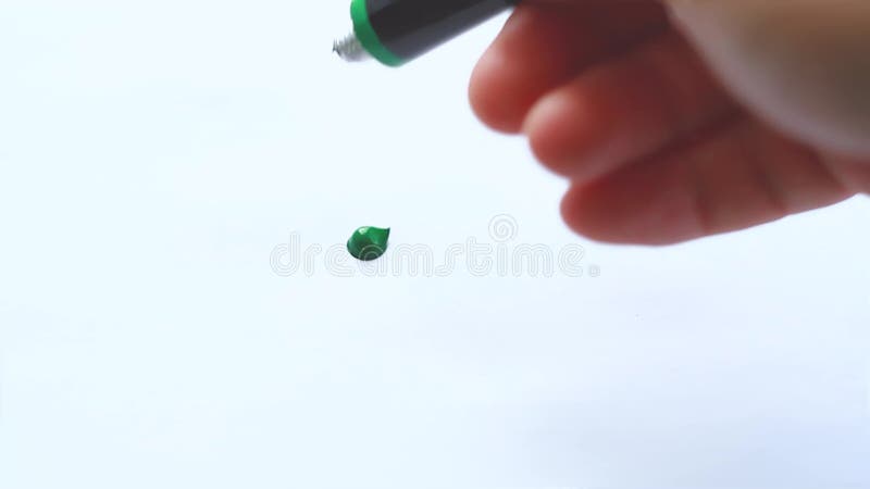 Applying Paint To Canvas. Artist S Work. Drawing with Brush and Paint ...