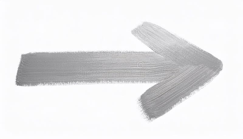 Applying a Silver Paint To Create a Right Pointing Arrow Stock ...