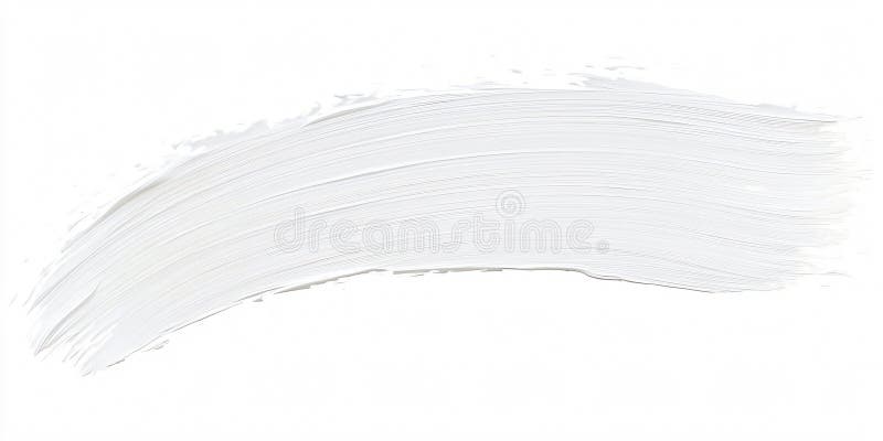 Applying Thick White Paint with a Brush Stroke To Create an Abstract ...