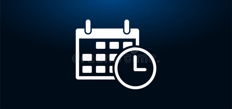 Appointment Date Calendar Icon Crystal Blue Banner Background Stock ...