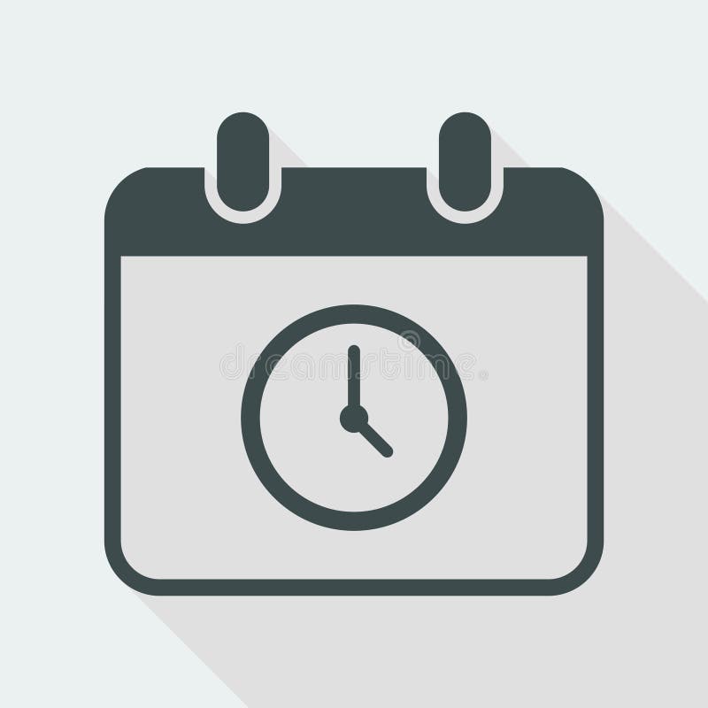 Appointment Date and Hour - Minimal Vector Icon Stock Vector ...