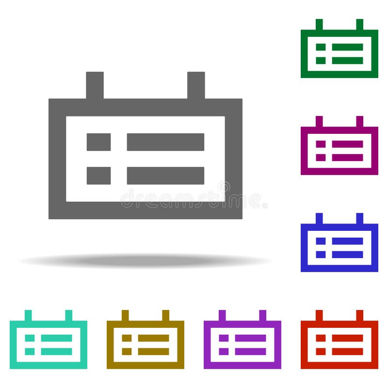 Appointment Icon. Elements of Web in Multi Color Style Icons Stock ...